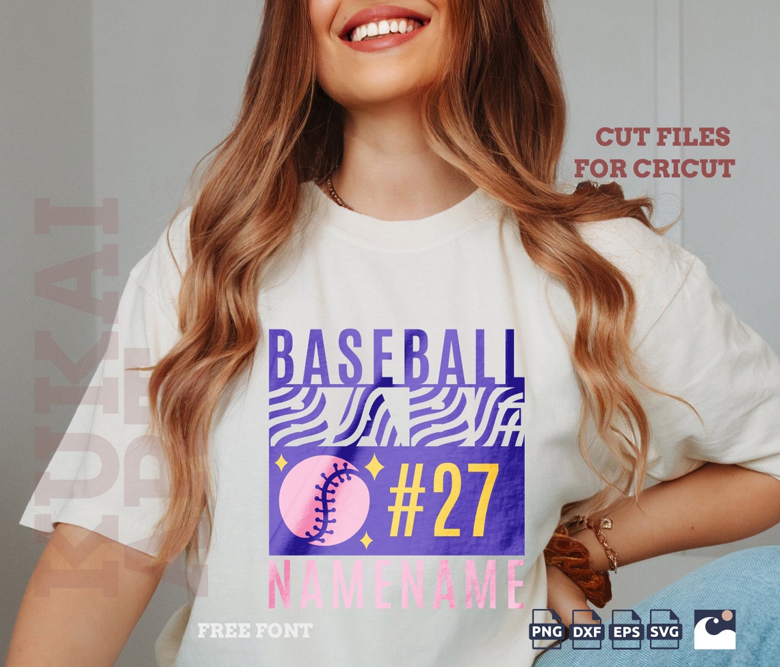 Customizable Baseball Babe, Softball Svg Png, Girl Baseball Svg ...