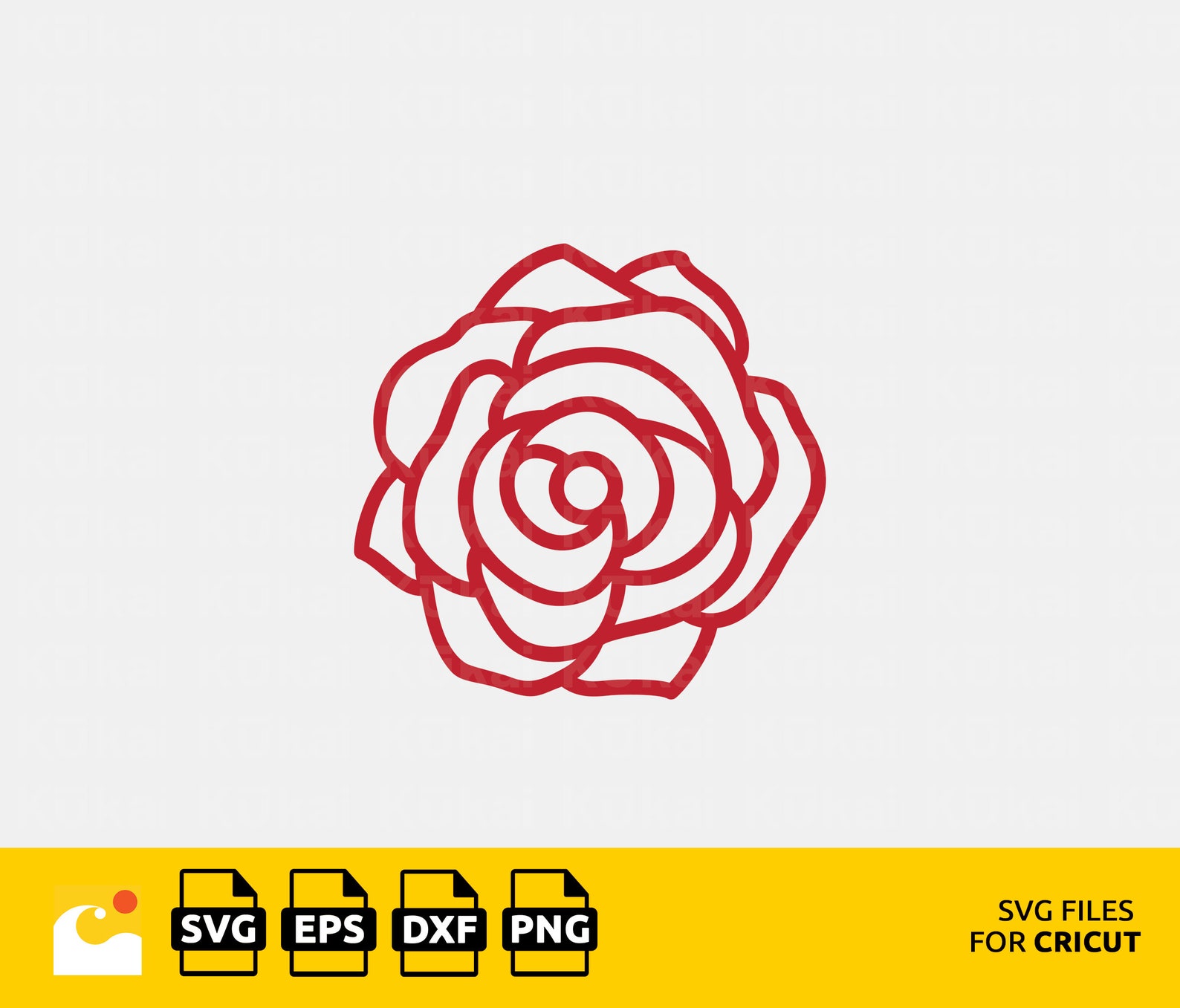 Rose Svg Cut File, Line Art, Flower Svg, Rose Svg, Roses Svg, Rose ...