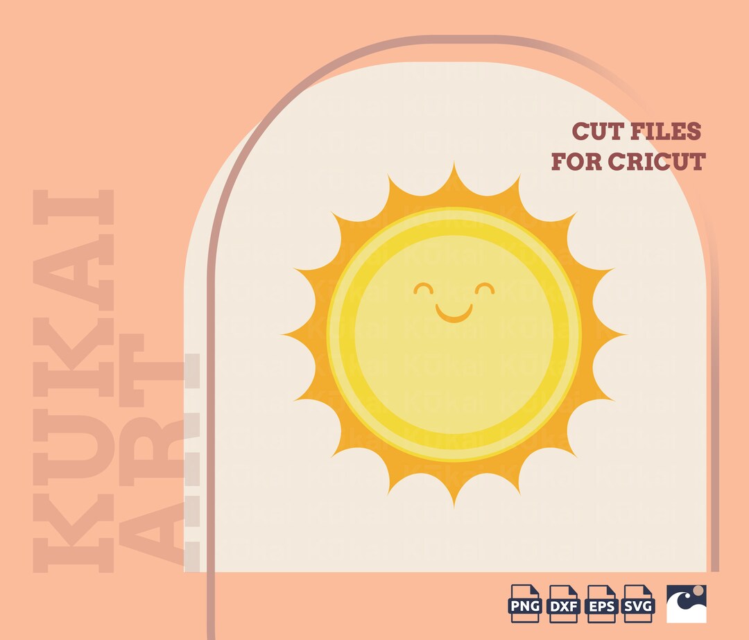 Layered Sun Svg, Happy Face Svg, Summer Svg, Happy Face Svg, Smiling ...