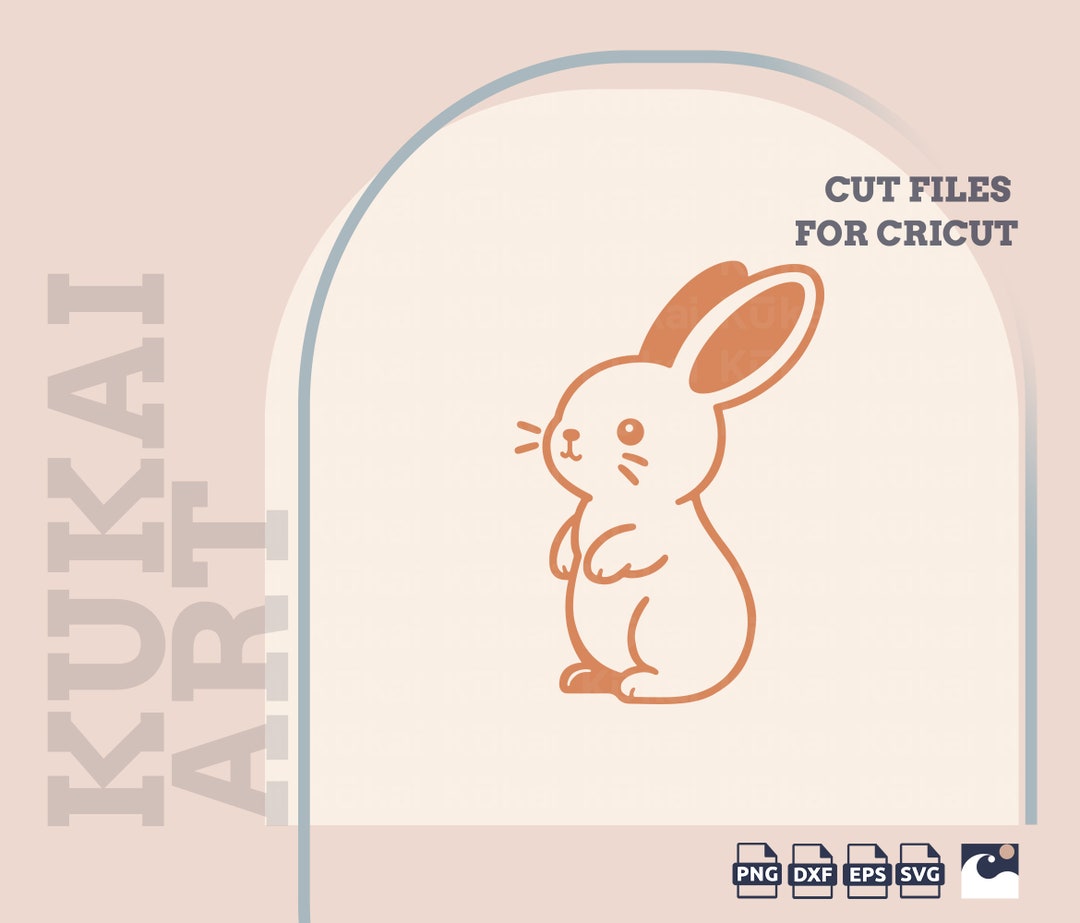 Bunny Svg, Outline, Silhouette, Bunny Clipart, Easter Bunny, Rabbit Svg ...
