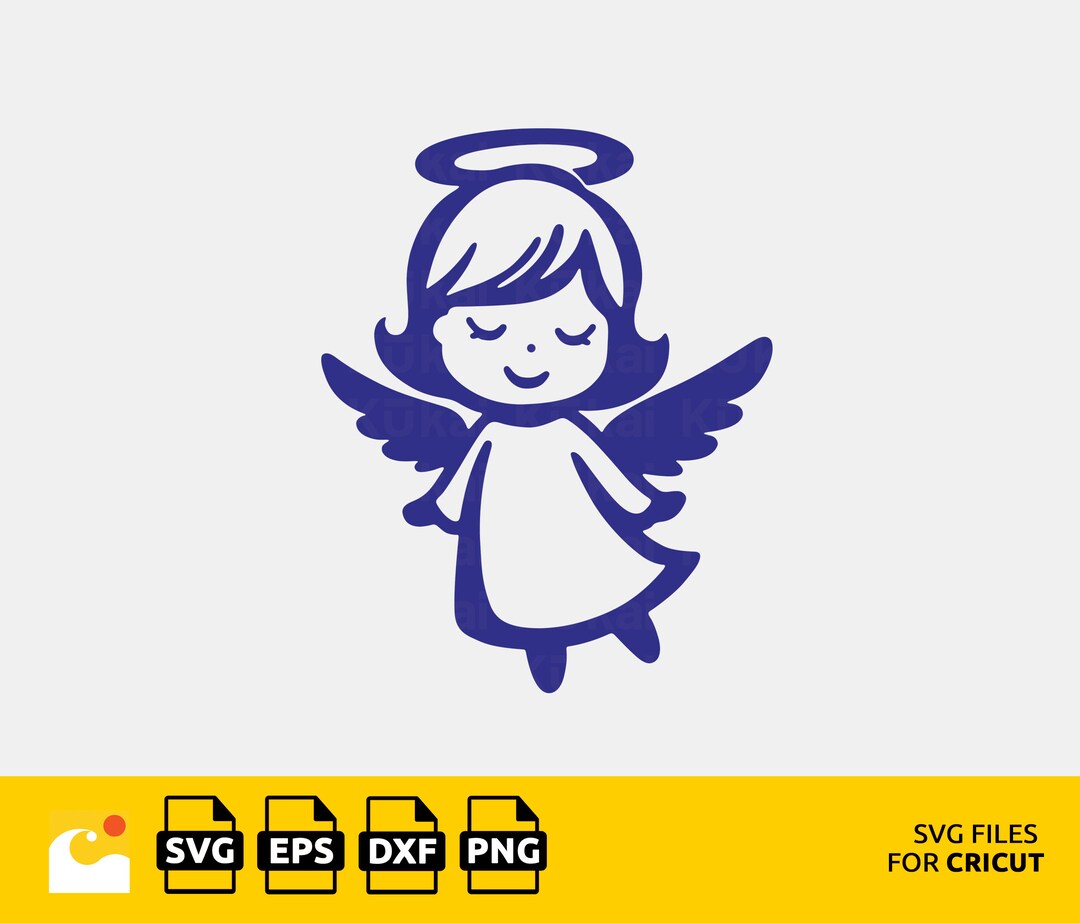 Heavenly Delight Angel Girl SVG for Cricut Crafting - Etsy