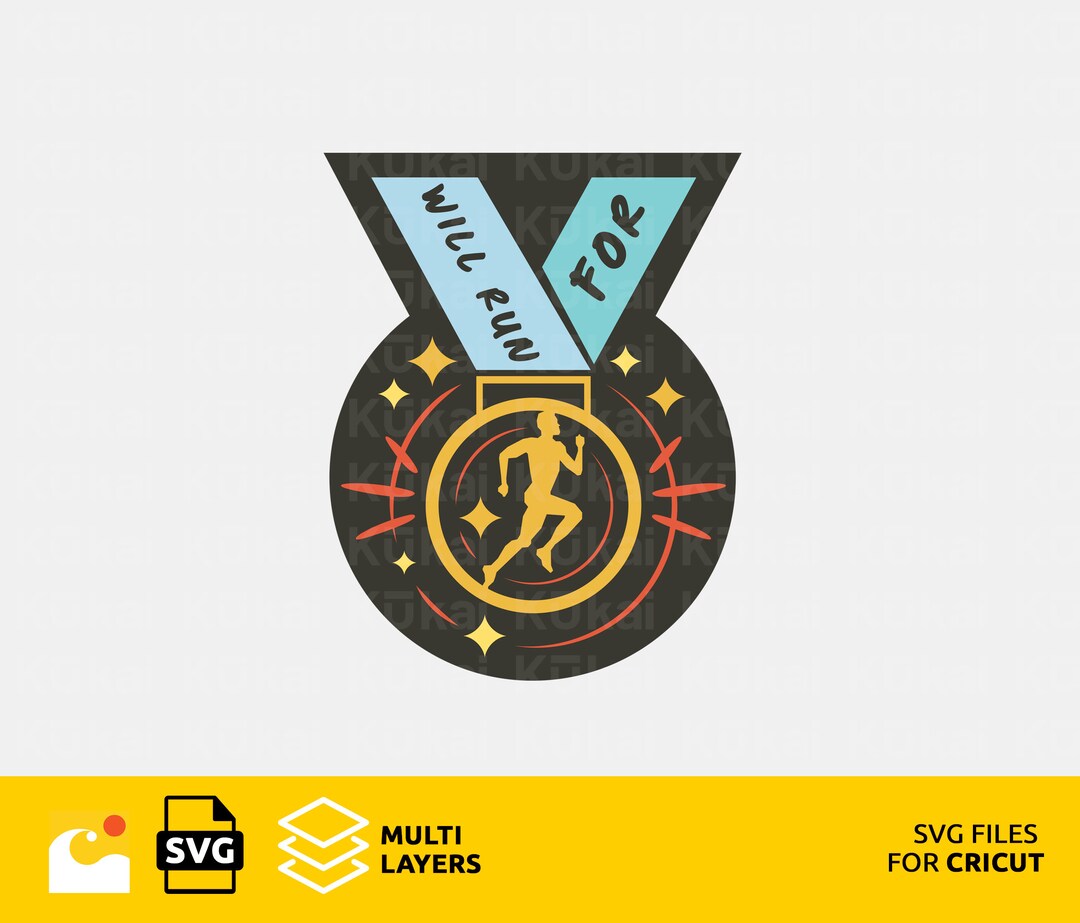 Runners SVG Will Run for Medals DIY Sporty Cricut Design - Etsy