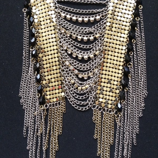 Metal Fringe Necklace - Etsy