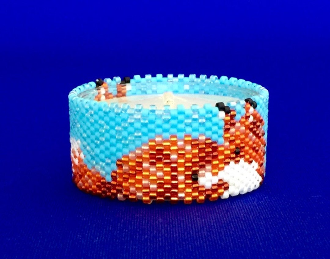 Fox Tea Light Cover/napkin Ring Bead Pattern - Etsy