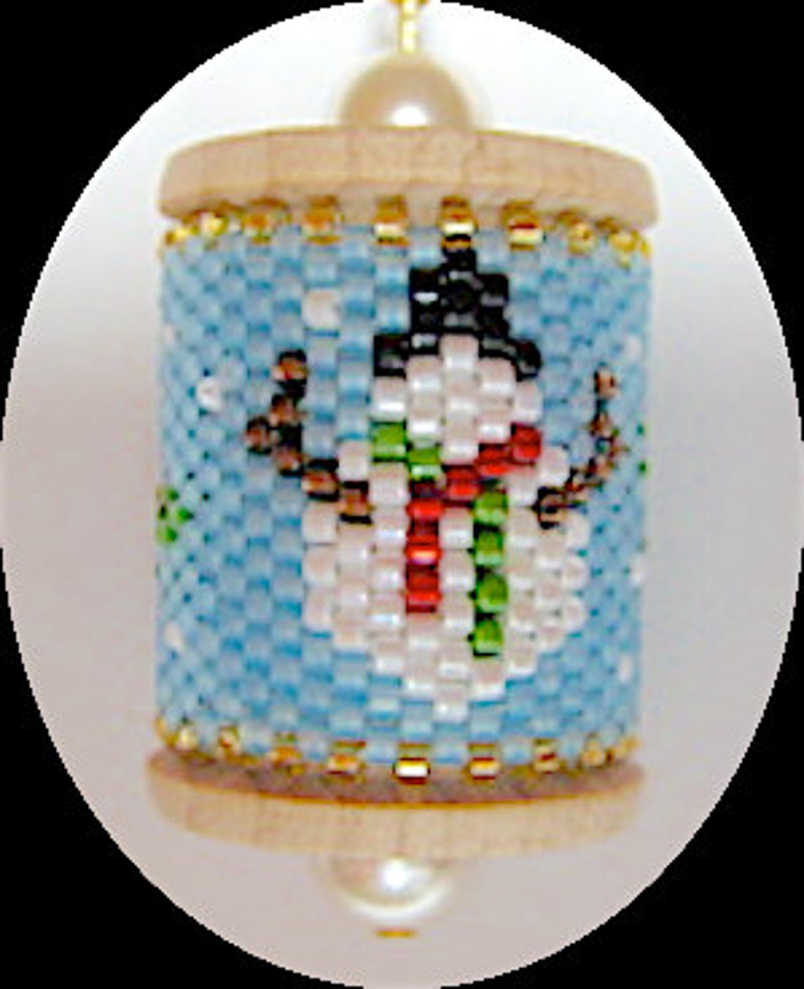 Snowman Spool Bead Pattern - Etsy