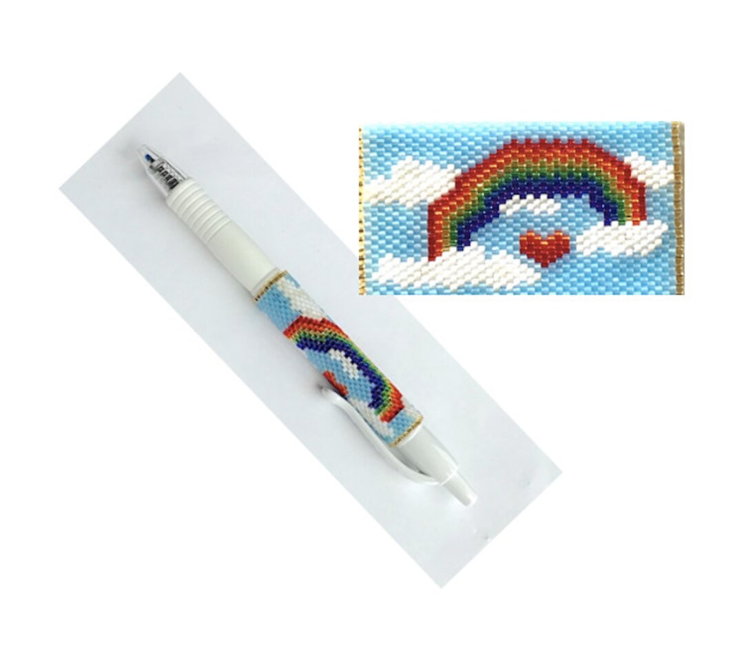 Rainbow Bridge Beaded Pen Wrap Pattern - Etsy