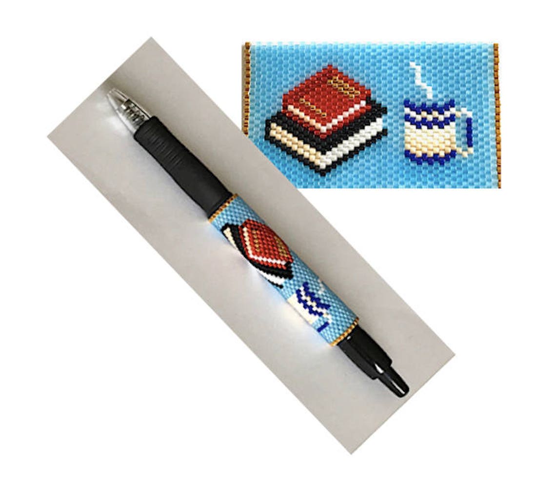 Books Beaded Pen Wrap Pattern - Etsy