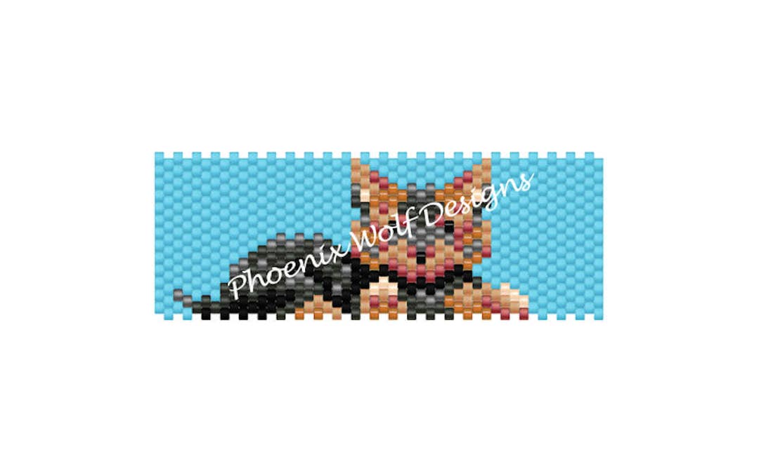 Yorkie Pup Spool Bead Pattern - Etsy