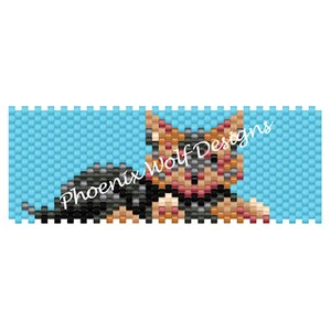 Yorkie Pup Spool Bead Pattern - Etsy