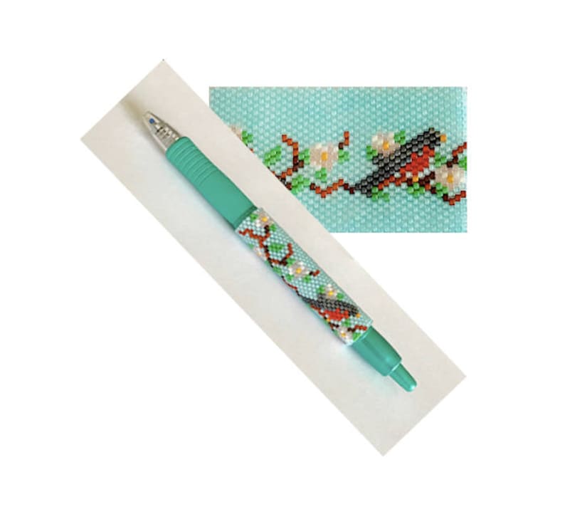 Robin Beaded Pen Wrap Pattern - Etsy