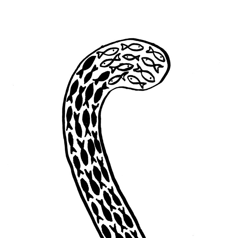 Black & White Abstract Zentangle Cat Drawing Print - Etsy