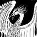 Black & White Abstract Zentangle Phoenix Constellation Ink Illustration ...