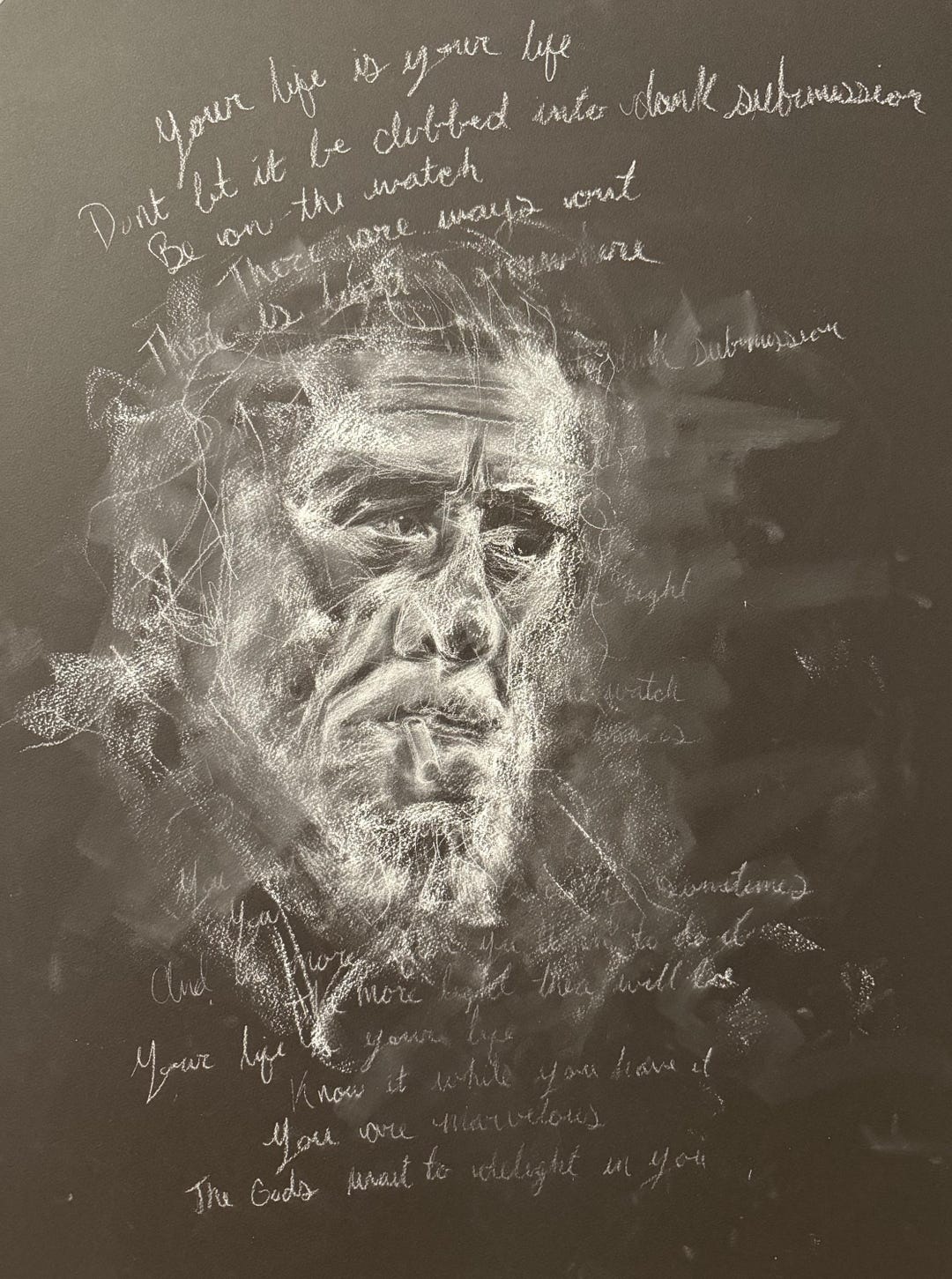 Charles Bukowski "the Laughing Heart" Portrait Drawing Poetry Art - Etsy