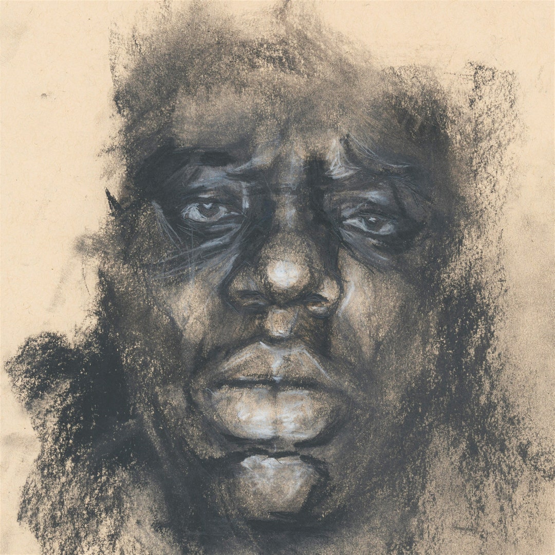 Biggie Smalls Portrait Old School Classic Rapper - Etsy