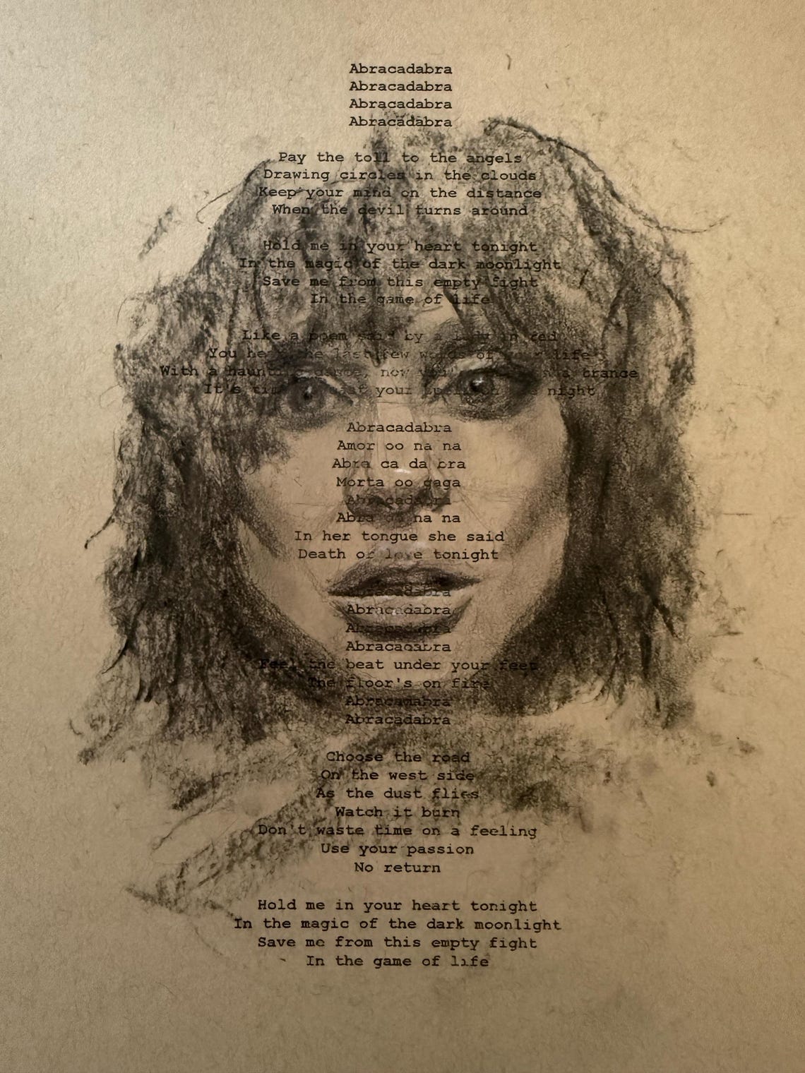 Lady Gaga Art Abracadabra Song Mayhem Album Mixed Media Portrait - Etsy