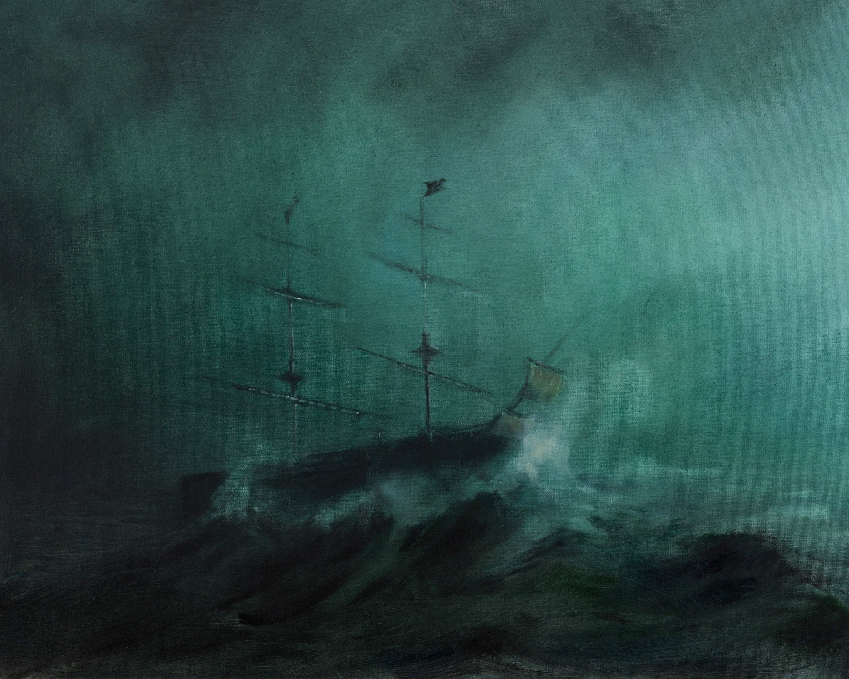 Ghost Ship Painting Classic Seascape Haunted Ship - Etsy