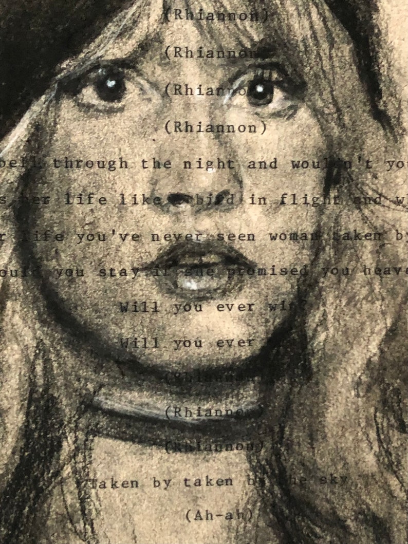 Stevie Nicks Art Rhiannon Classic Rock Decor - Etsy