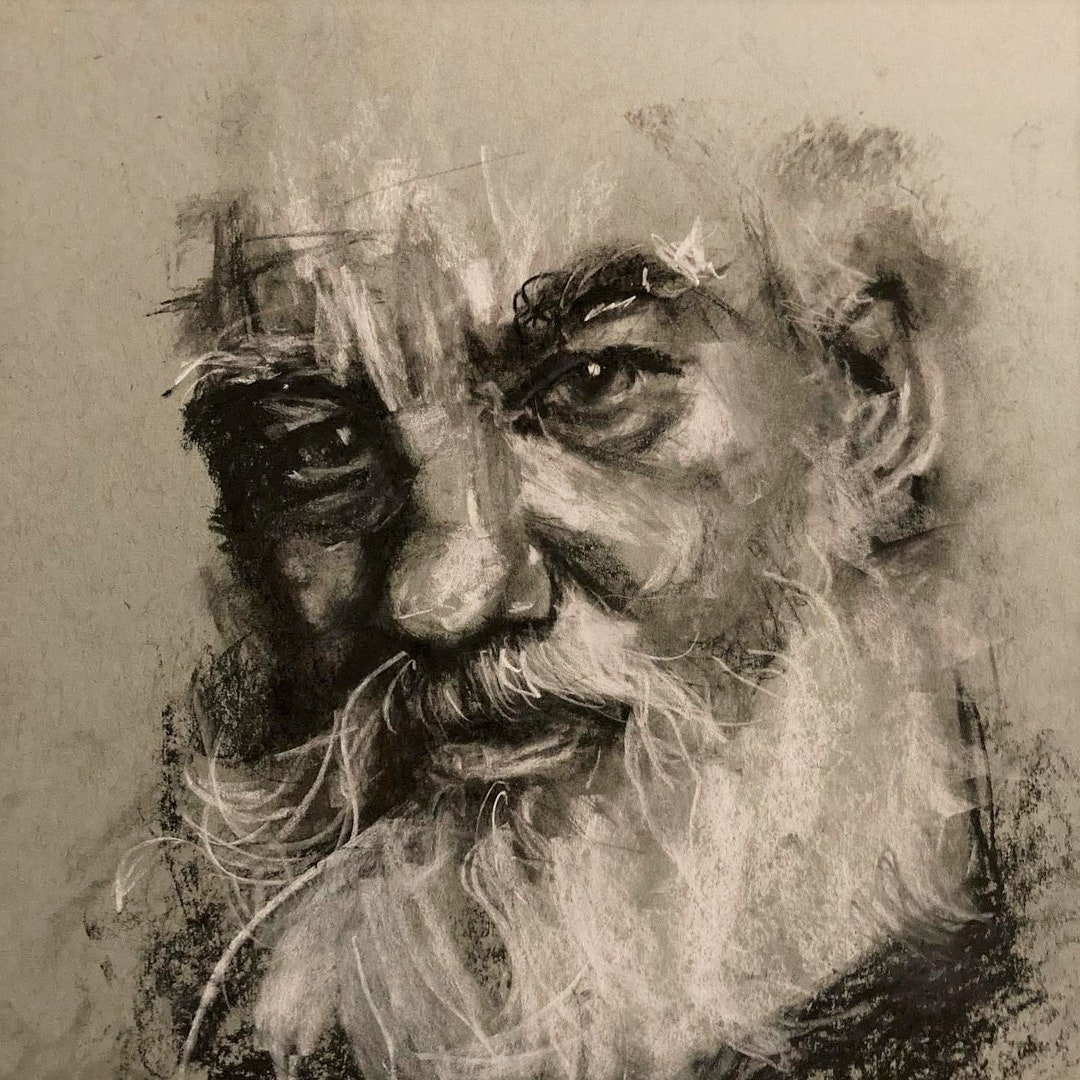 Inventor Vintage Portrait Drawing for Bedroom - Etsy