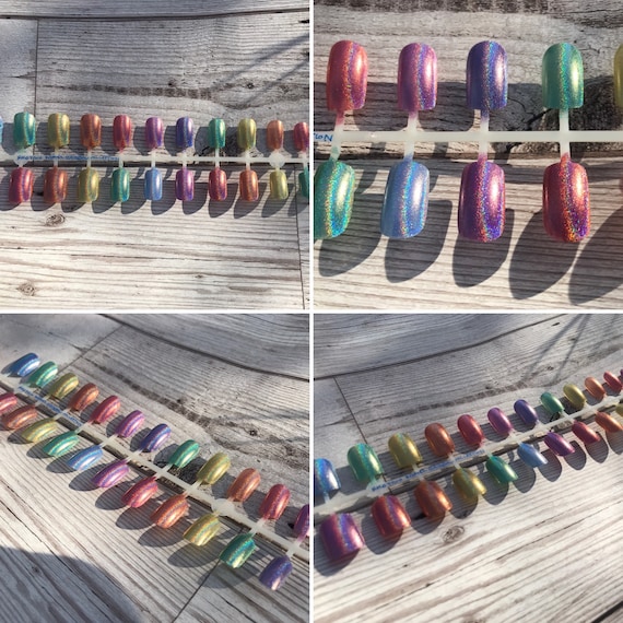 Simply Nailogical Holo Taco Pastel Rainbow Collection Etsy