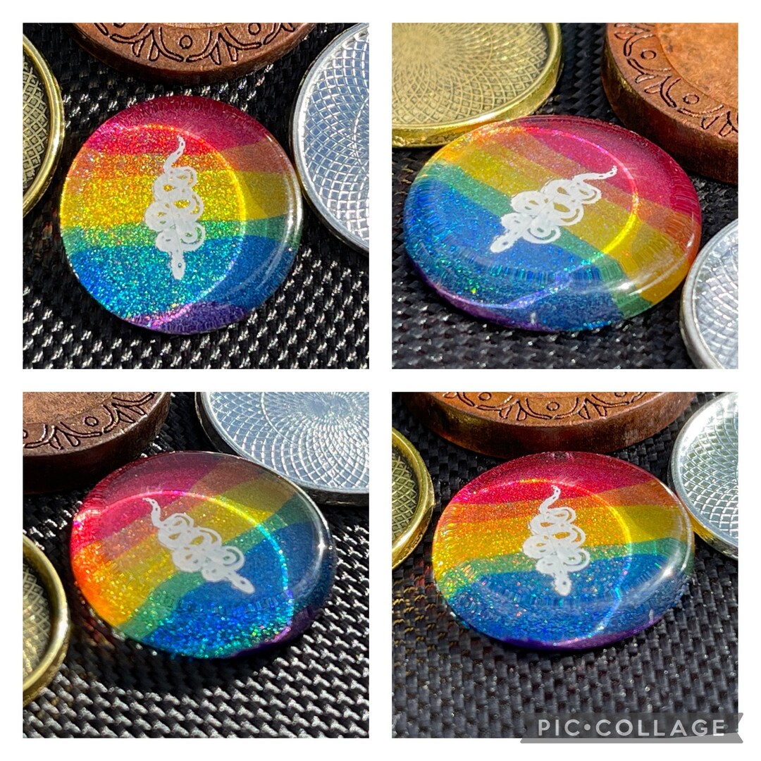 Choose Your Own Setting Demonic Serpent Sigil Tattoo Rainbow Pride ...