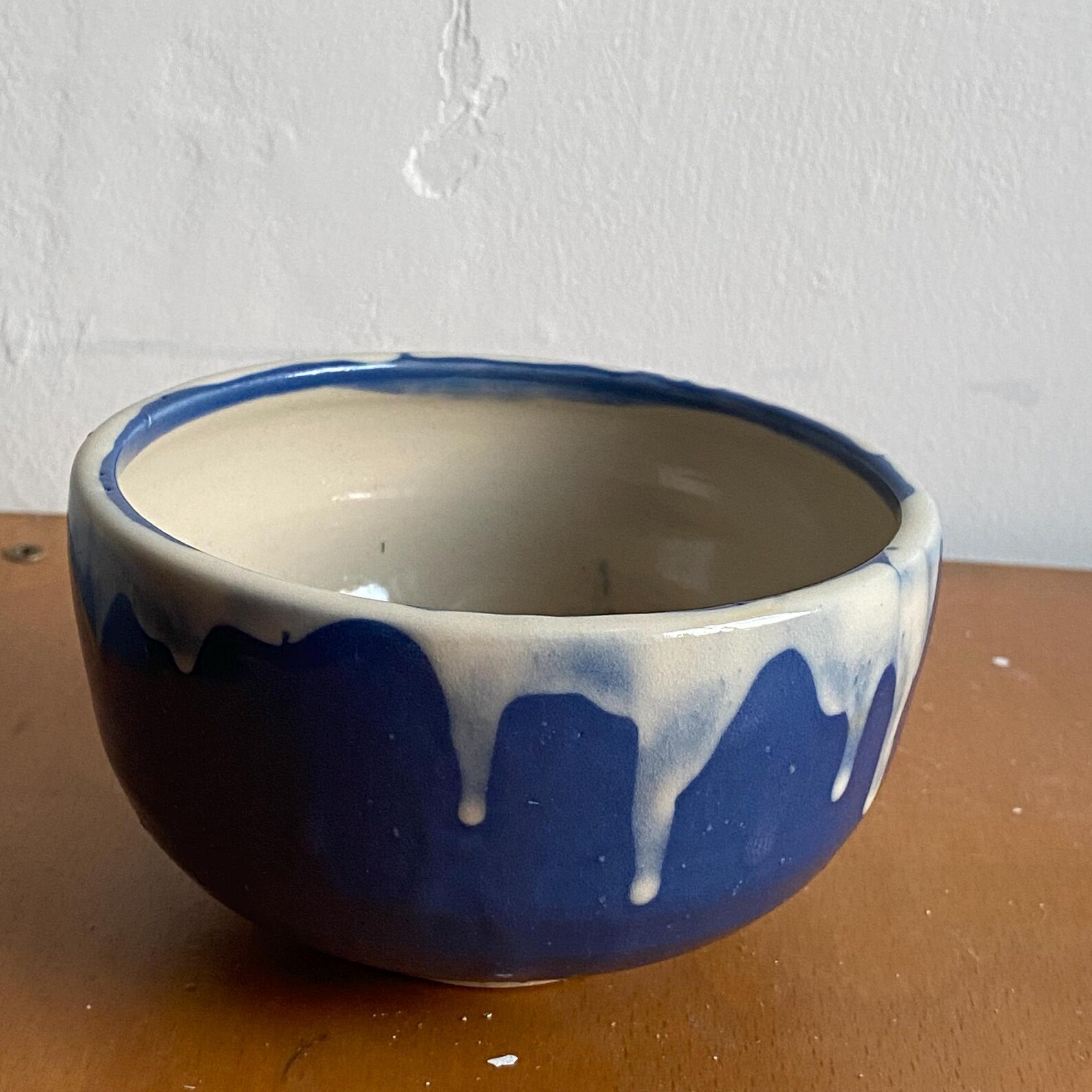 Dark Blue Drip Bowl - Etsy