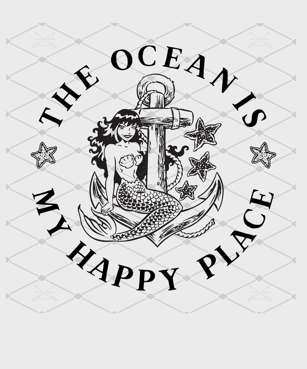 The Ocean is My Happy Place PNG Instant Digital Download File - Etsy