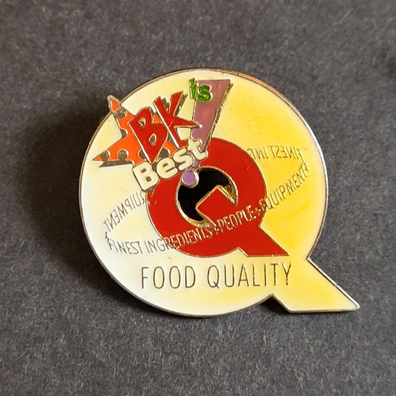 Two Burger King Employee Pins from the 90's - Gem