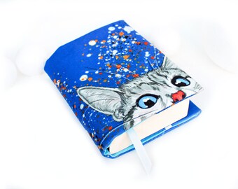 Book Cover Cat Art - Etsy