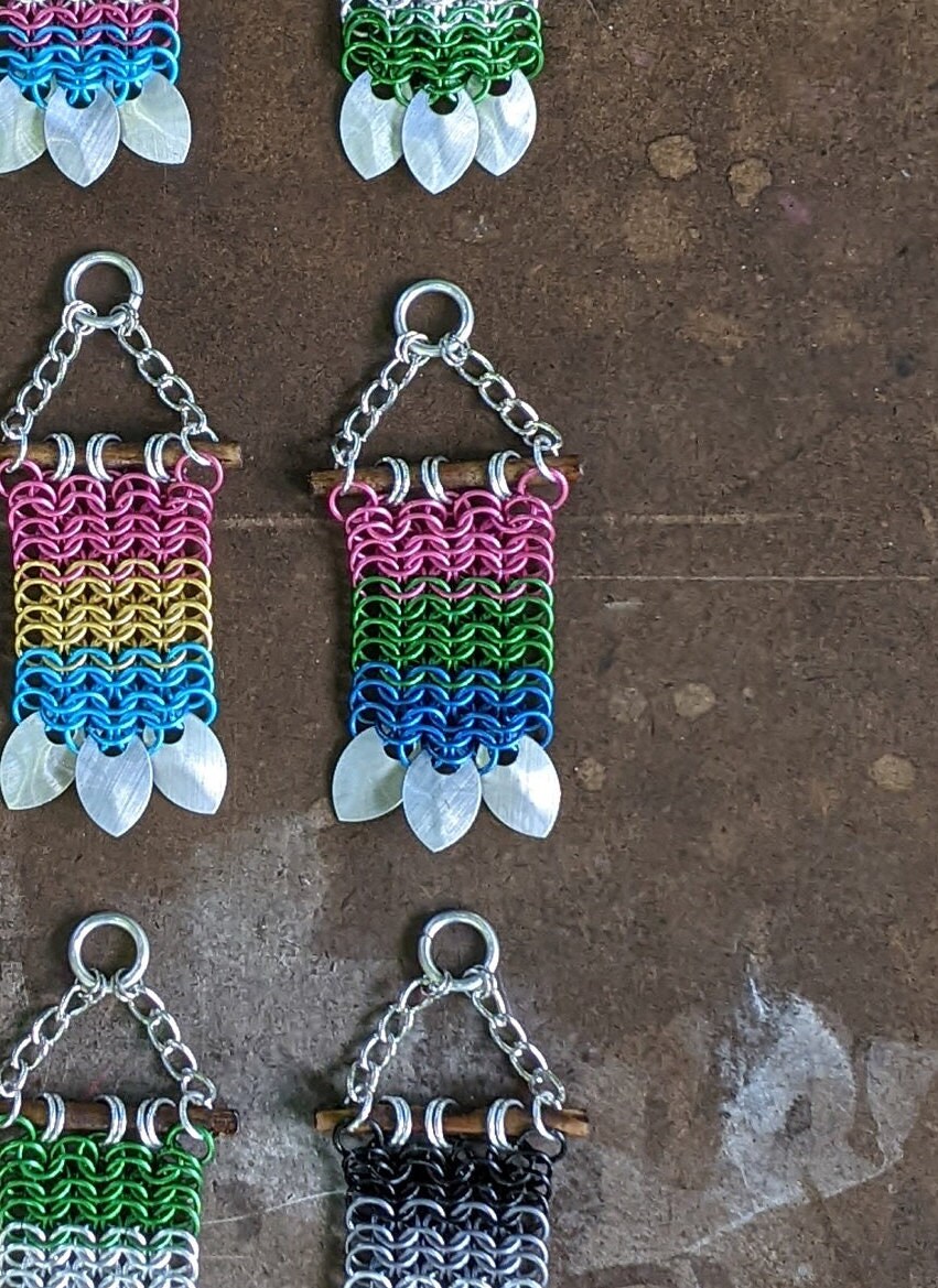 Pride Flag Mini Chainmail Banner Wall Hangings - Etsy