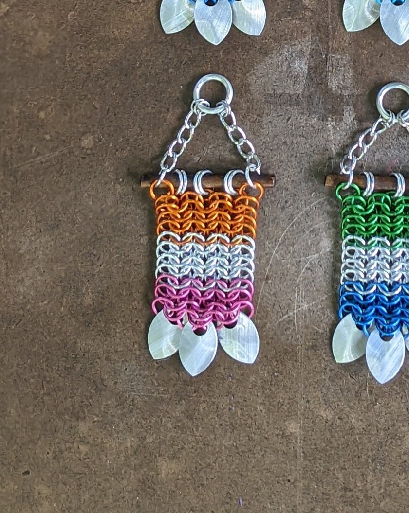 Pride Flag Mini Chainmail Banner Wall Hangings - Etsy
