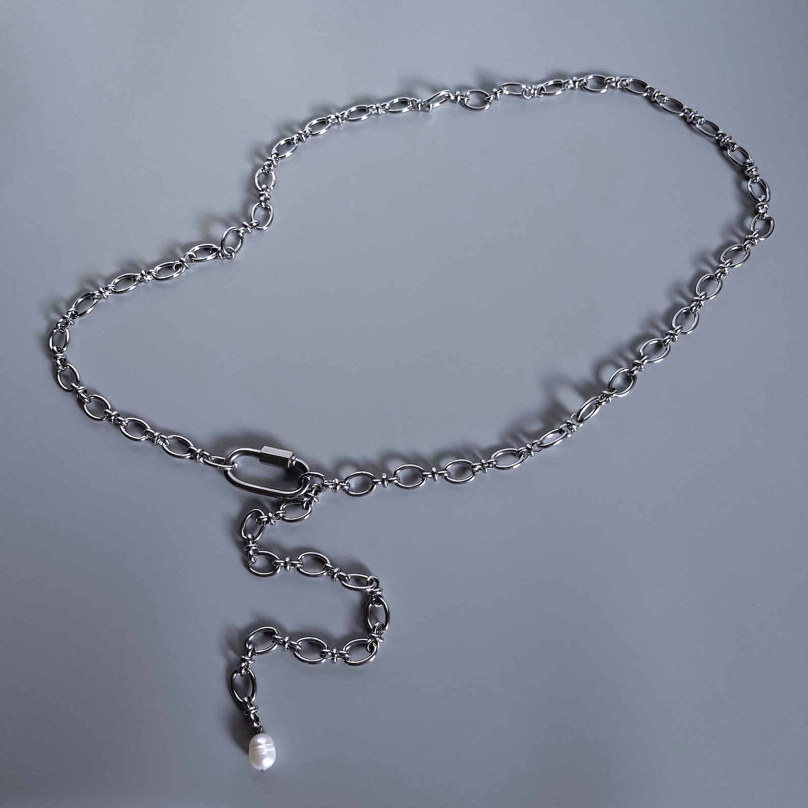 Oval Link Stainless Steel Belly Waist Chain Belt Carabiner | Etsy