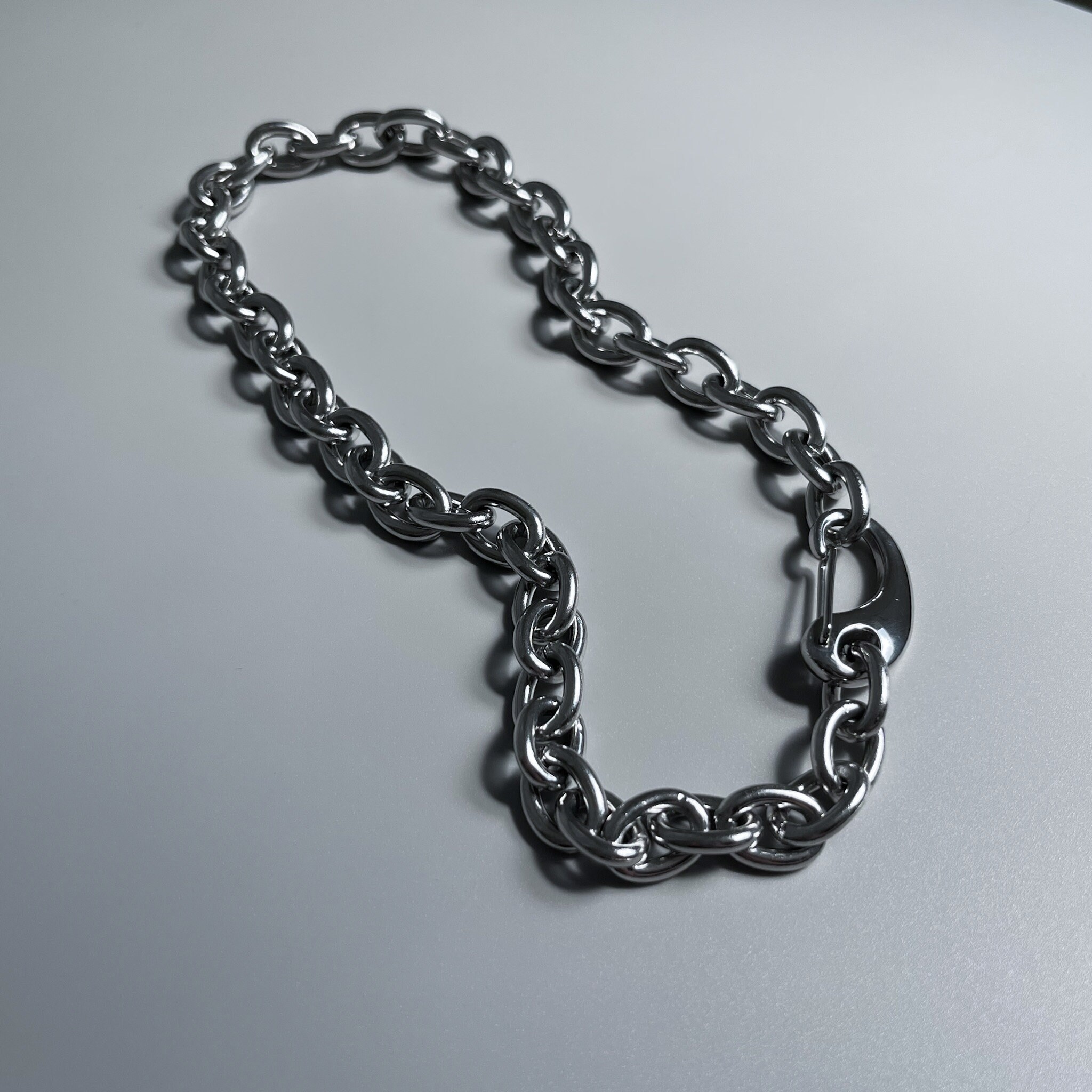 Oversized Clasp Chunky Chain Link Choker Stainless Steel - Etsy