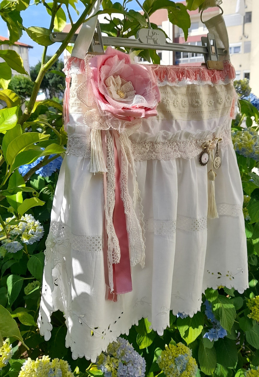 Shabby Precious Lace Antique Pettycoat Handmade Hundred Year Old Ooak ...