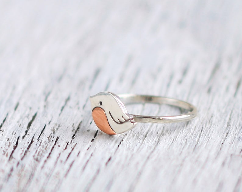 Silver Ring Little Bird Bird Ring Love Bird Ring Little - Etsy
