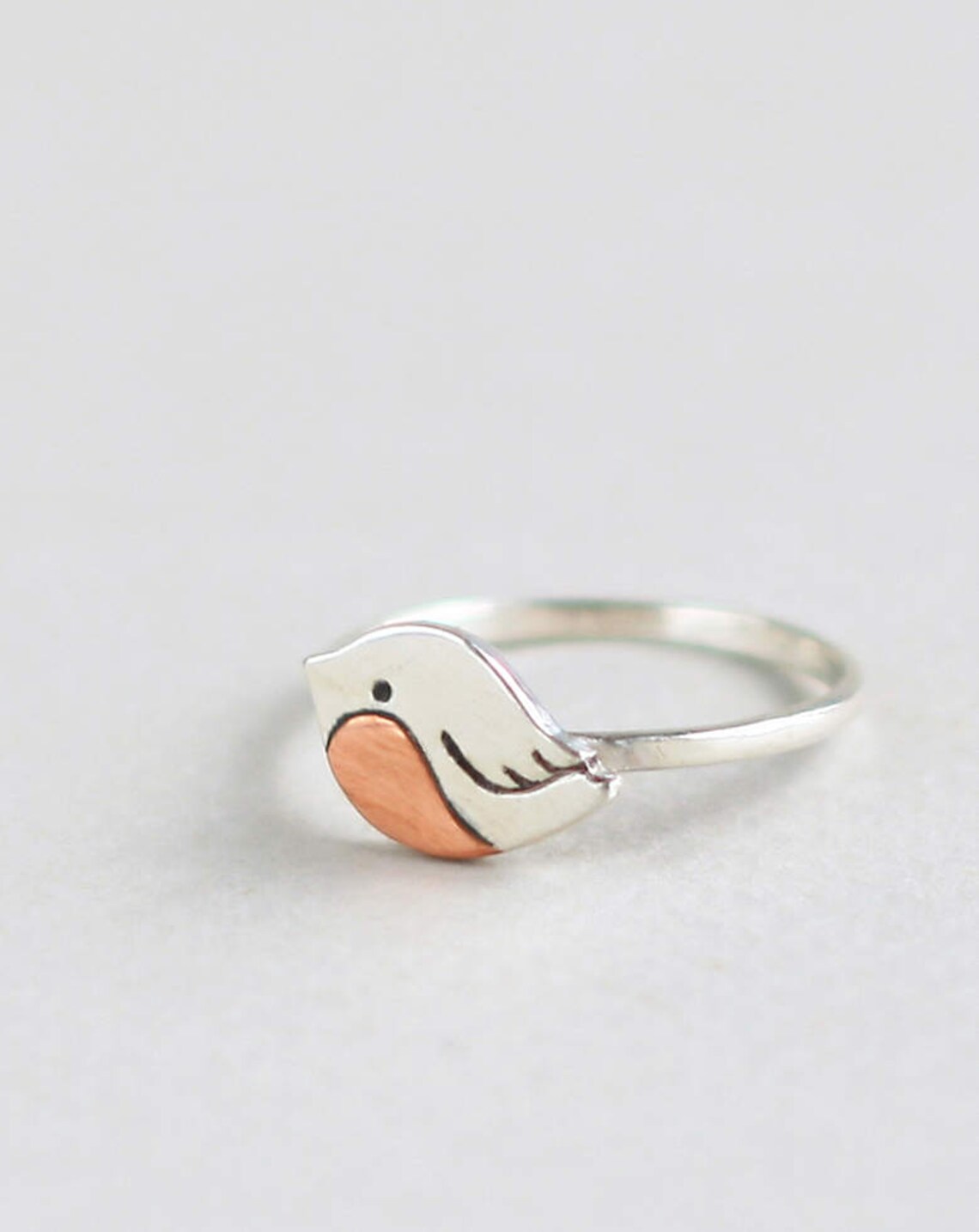 Silver Ring Little Bird Bird Ring Love Bird Ring Little - Etsy