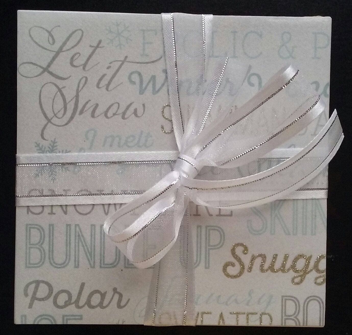 Handmade Christmas Motif Ceramic Tile Coasters - Etsy