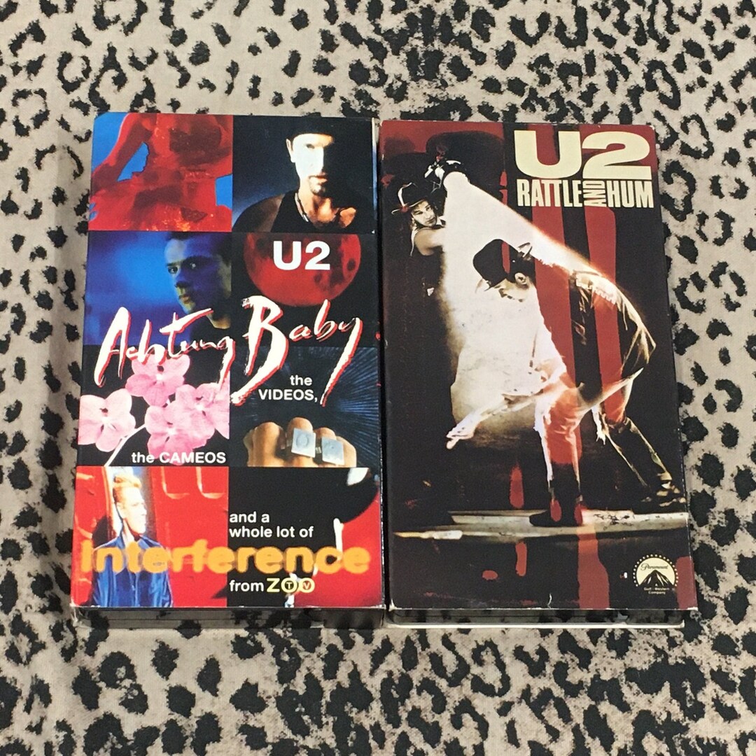 Lot of 2 U2 VHS Tapes "battle and Hum" & "achtung Baby" [VHS] 80's Rock ...