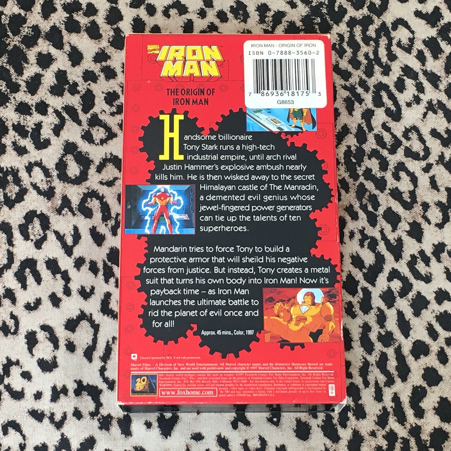 Iron Man : the Origin of Iron Man VHS Marvel Video Vintage - Etsy