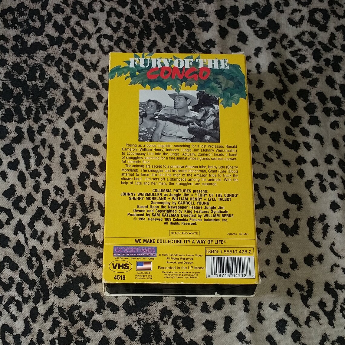 Fury of the Congo [VHS] Jungle Jim VHS Tape Vintage Drug Related Cult ...