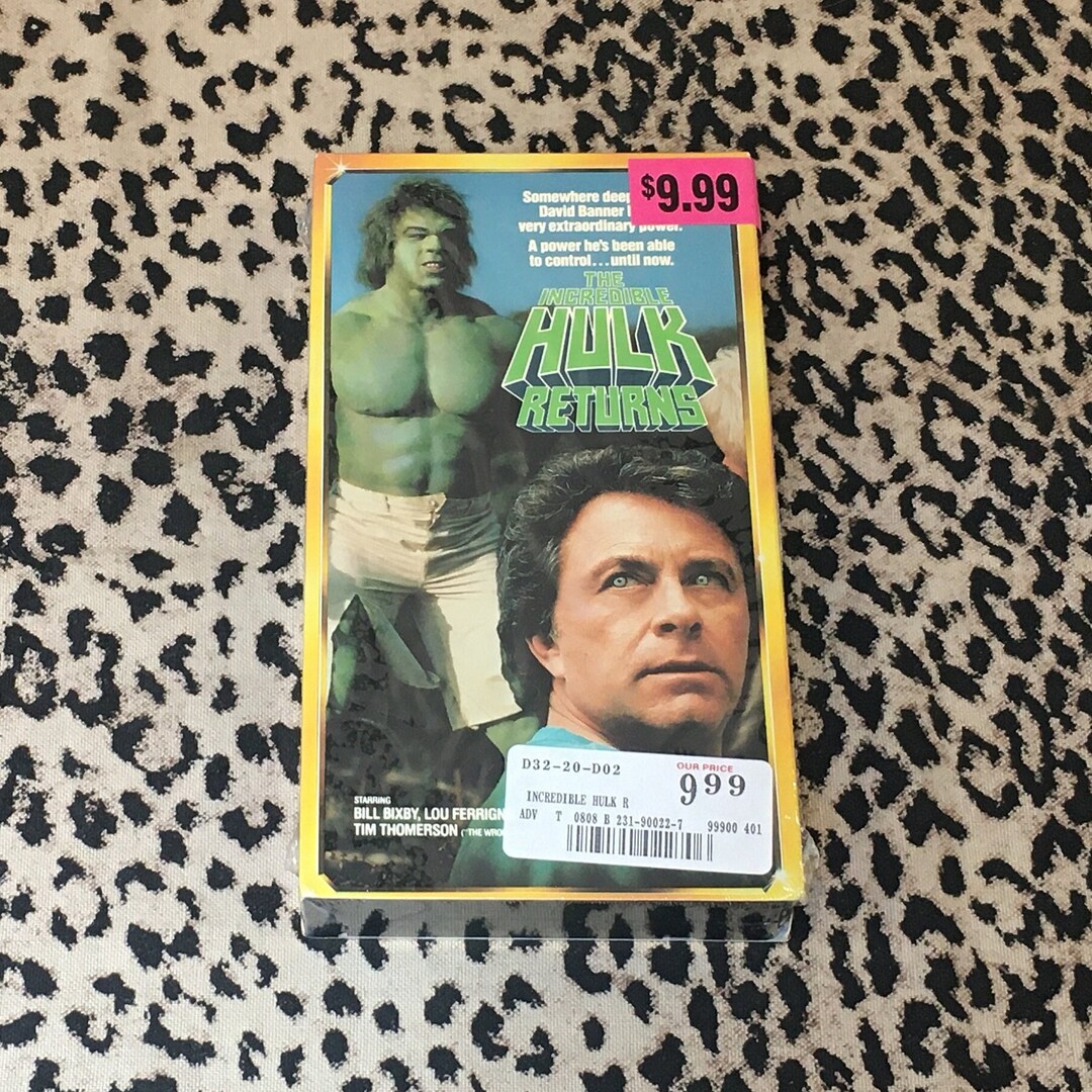 SEALED * the Incredible Hulk Returns [VHS] Starmaker VHS Tape Sealed ...