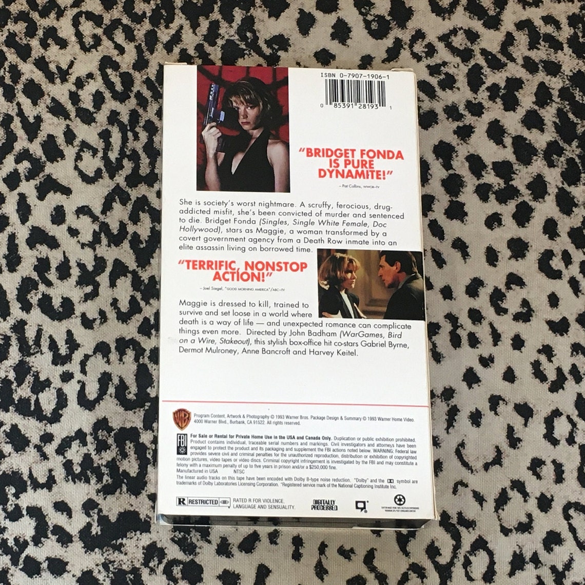 Point of No Return [VHS] 90's Action Bridget Fonda Movie Action Movie ...