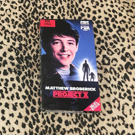 Project X VHS Matthew Broderick Vhs Tape 80's Cult Movie - Etsy India