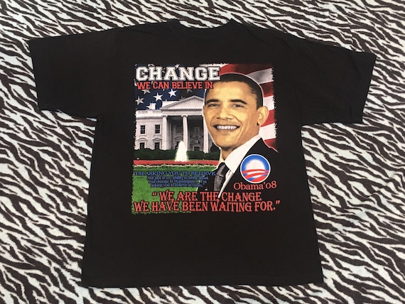 Obama '08 Change We Can Believe In Vintage Obama T-sh… - Gem