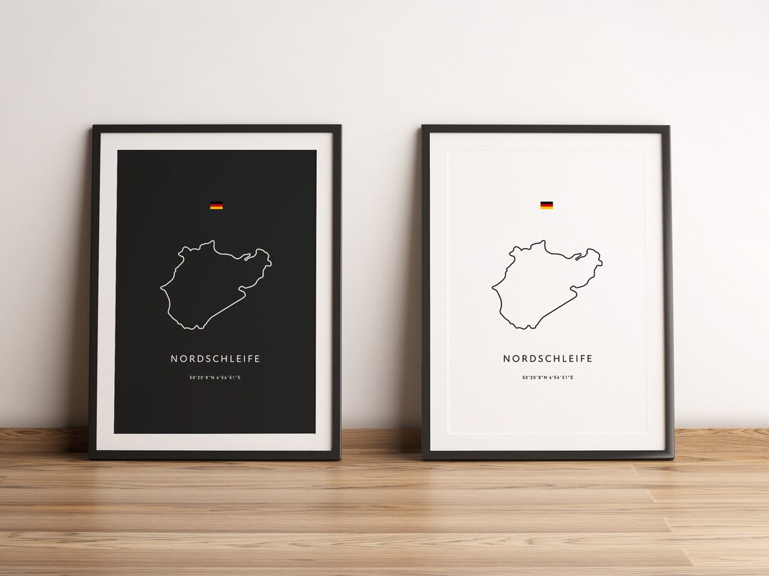 Nurburgring - Nordschleife Layout | Wall Art, Poster, F1 Formula 1 ...