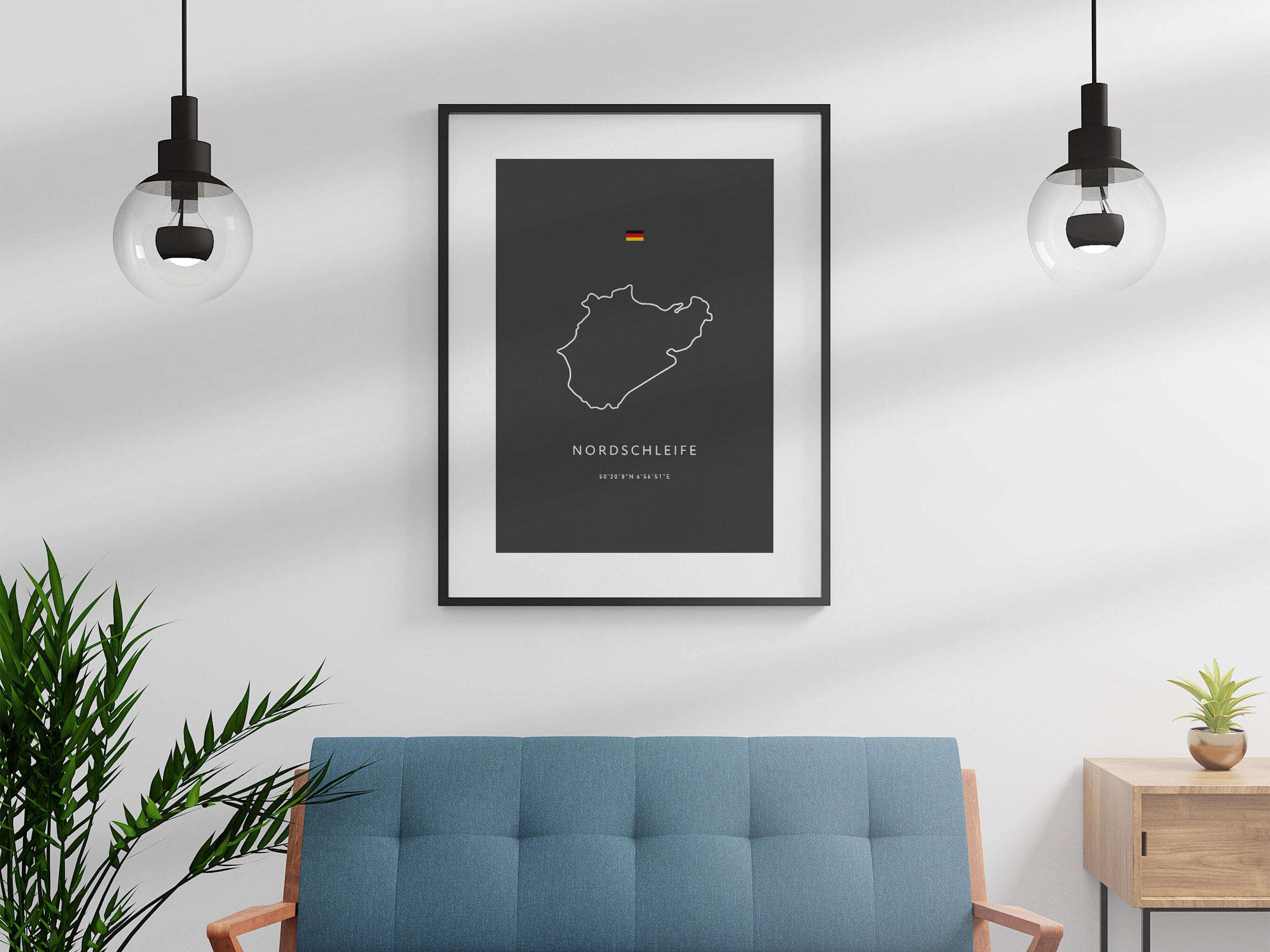 Nurburgring Nordschleife Layout Wall Art, Poster, F1 Formula 1 Track ...