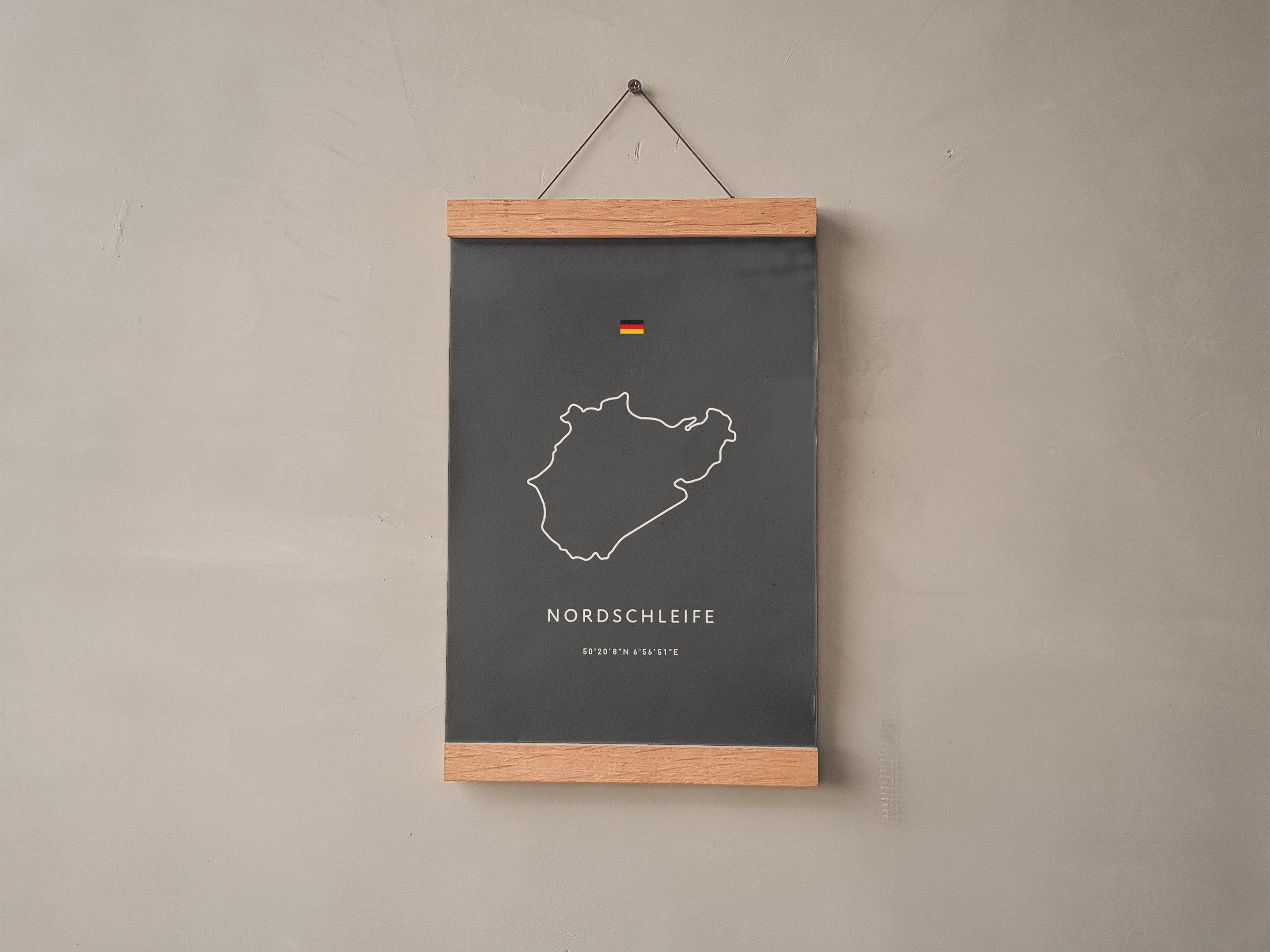 Nurburgring Nordschleife Layout Wall Art, Poster, F1 Formula 1 Track ...