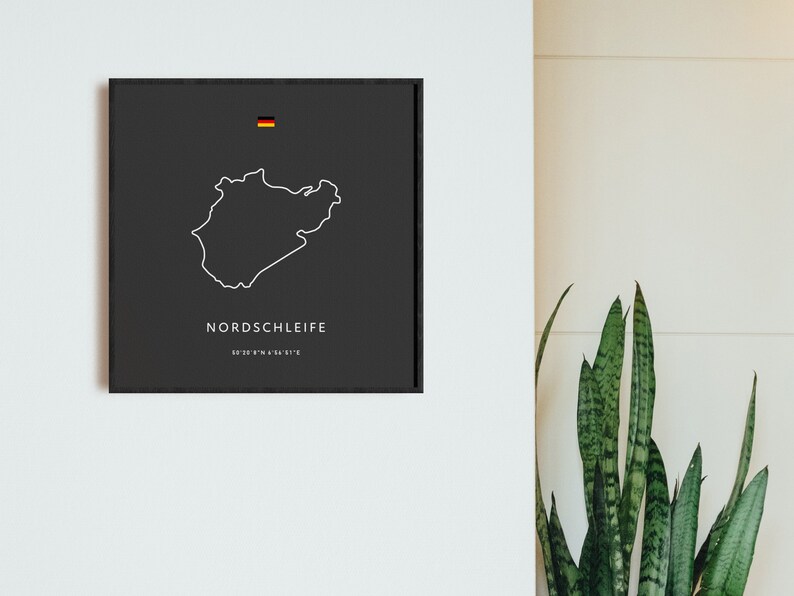 Nurburgring Nordschleife Layout Wall Art, Poster, F1 Formula 1 Track ...