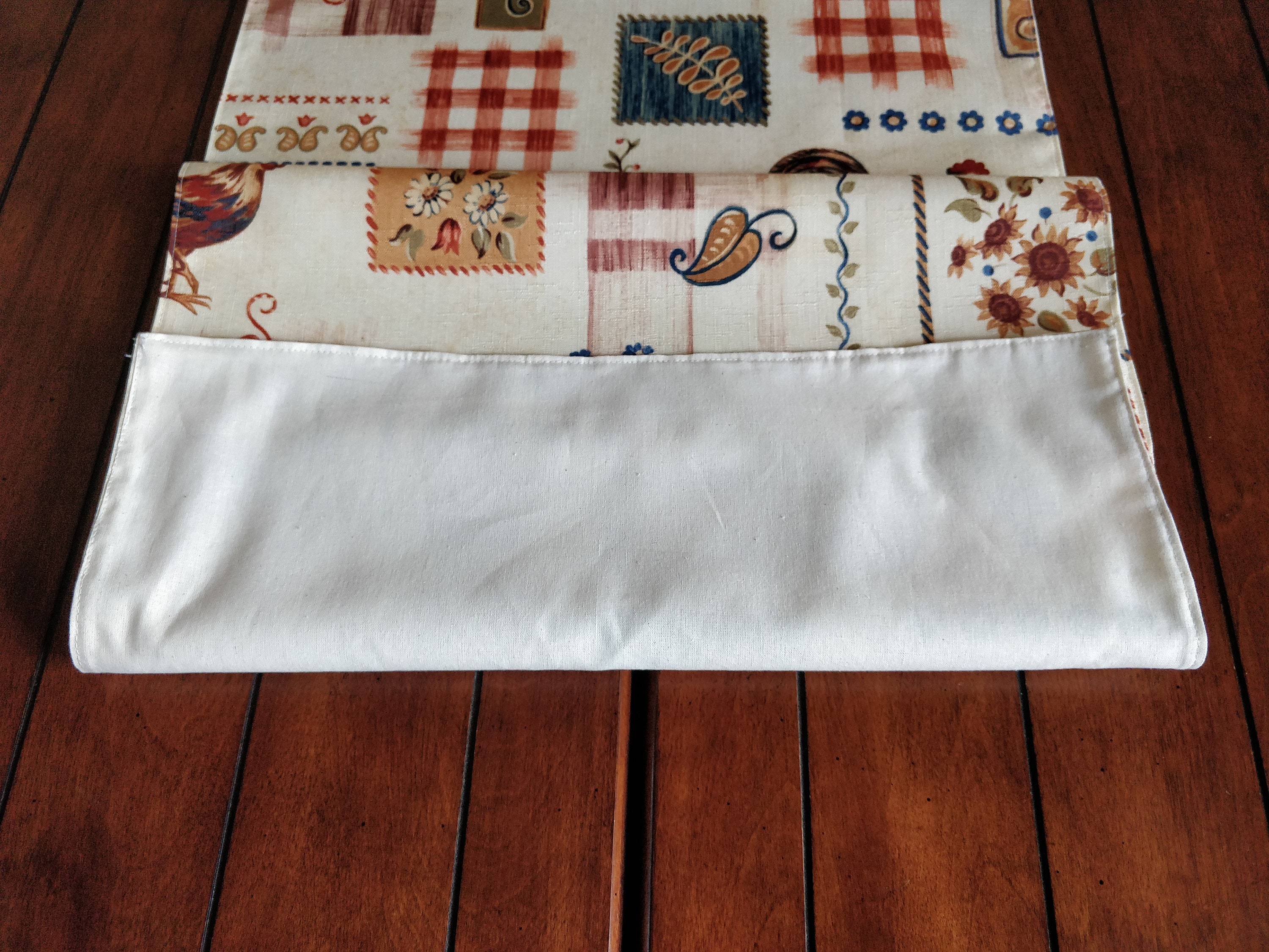 Rustic Farm Animal Table Runner 2 Ply/ Rustic Rooster Table | Etsy