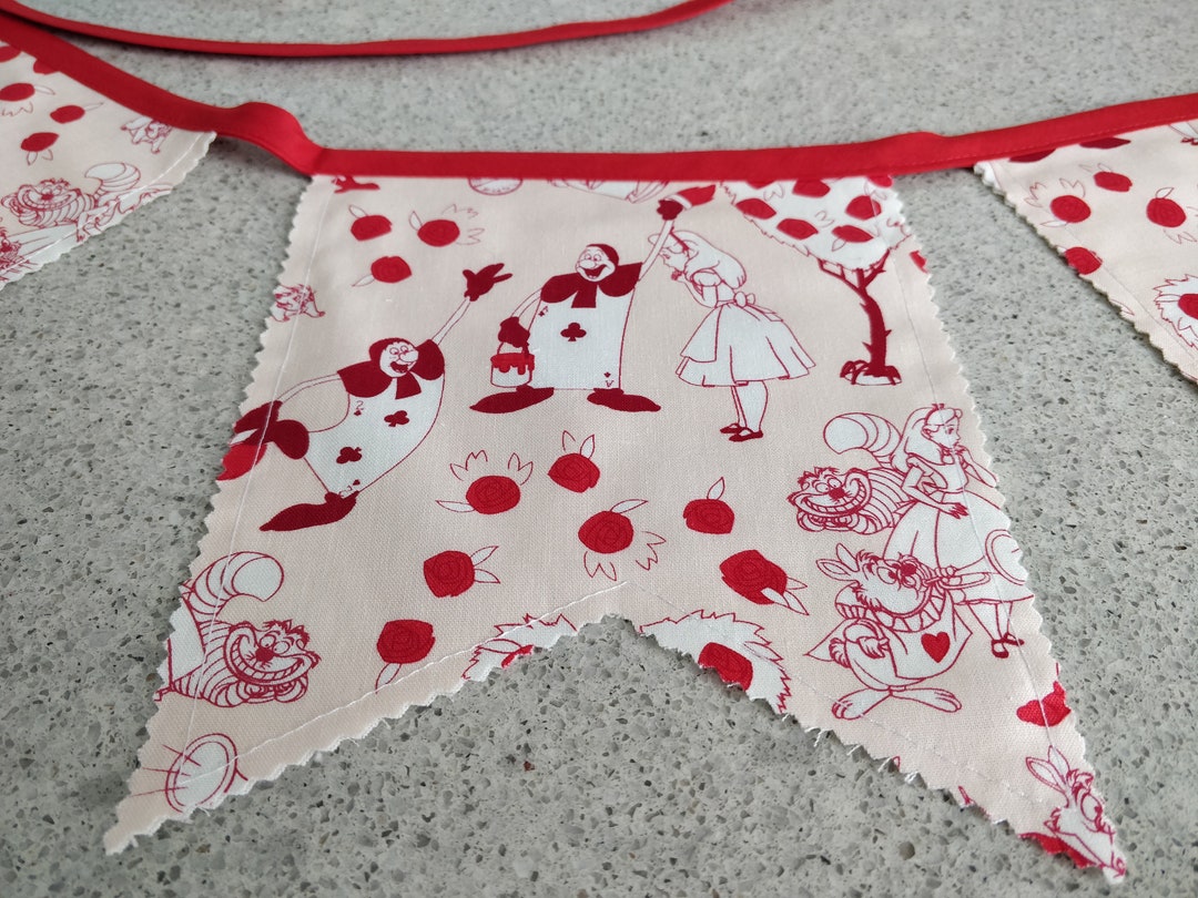 12 Flags Alice in Wonderland Double Sided Garland Quality Organic ...