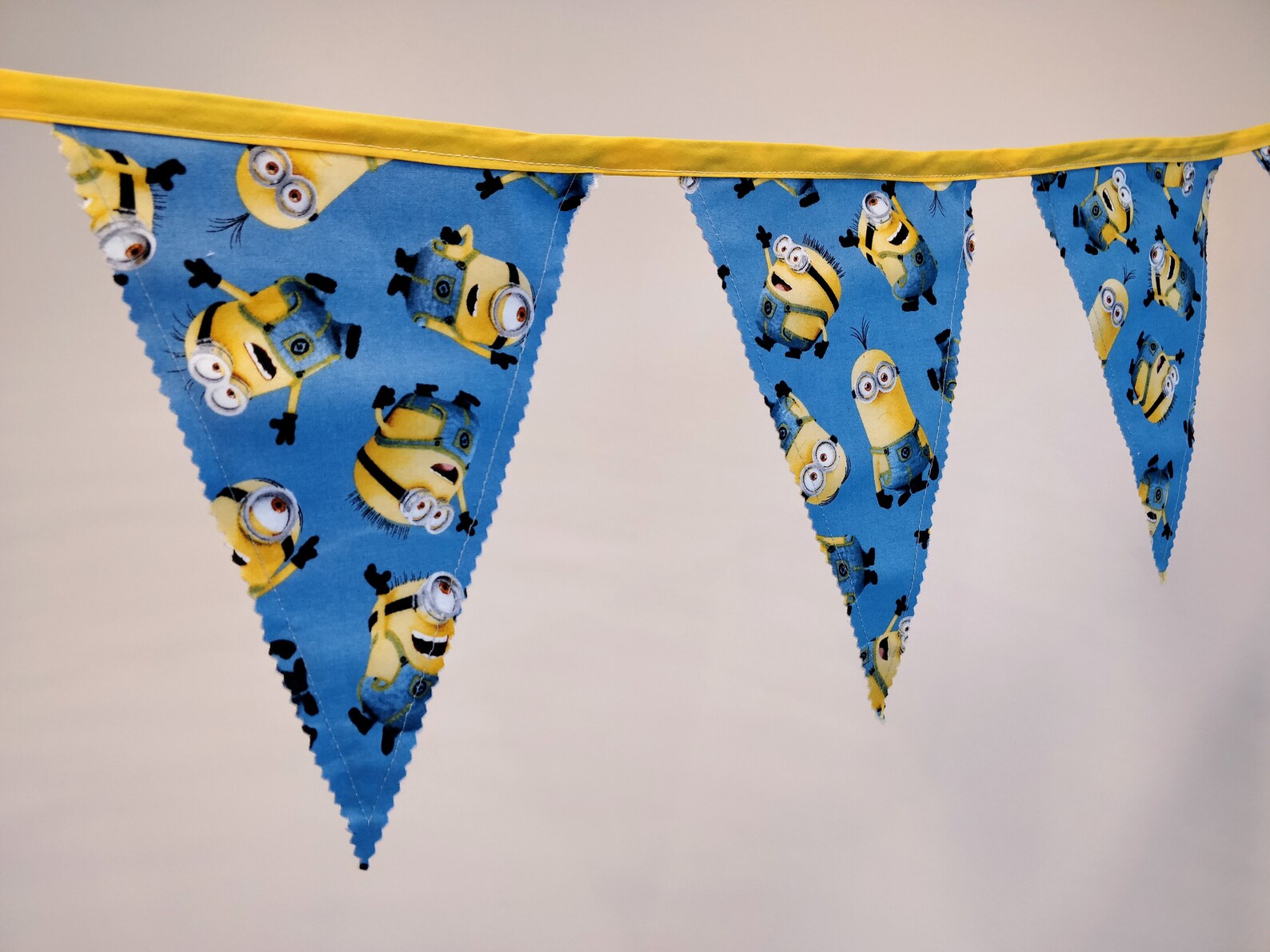 12 Flags Double Sided Bunting Minion Print Quality - Etsy